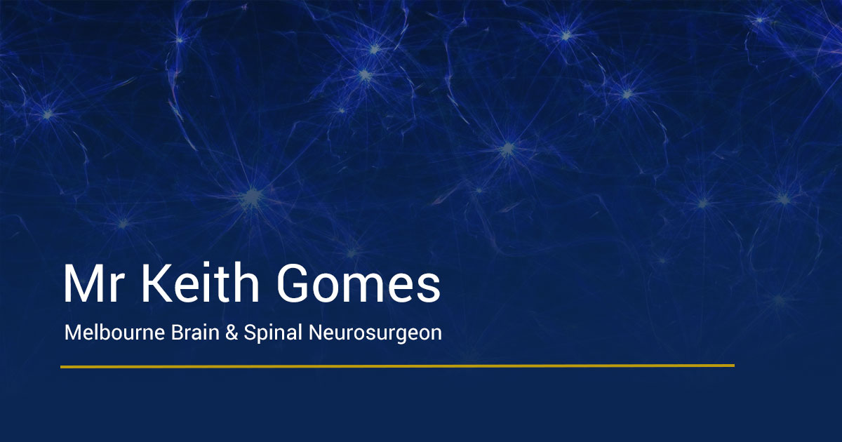 Functional Brain and Spine Surgery | Mr Keith Gomes